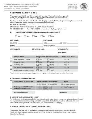 Fillable Online map-mzp Accomodation form 1 - bmapb-bmzpbbmkb - map-mzp ...