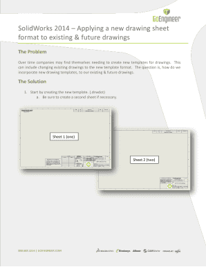 Fillable Online SolidWorks 2014 Applying a new drawing sheet Fax Email ...