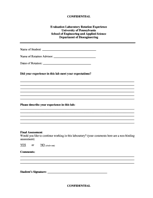 Fillable Online be seas upenn Evaluation Laboratory Rotation Experience ...