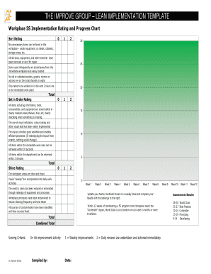 Fillable Online THE IMPROVE GROUP LEAN IMPLEMENTATION TEMPLATE ...