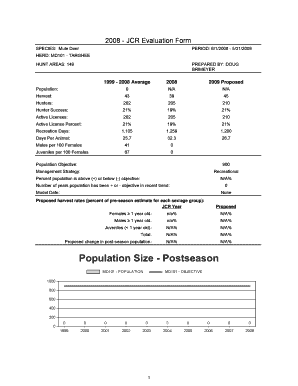 Fillable Online wgfd wyo 2008 - JCR Evaluation Form SPECIES: Mule Deer ...