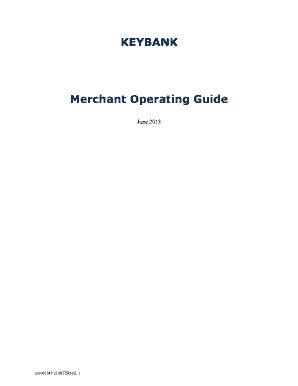 Fillable Online KEYBANK Merchant Operating Guide Fax Email Print ...