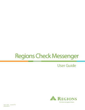 Fillable Online Regions Check Messenger Fax Email Print - pdfFiller