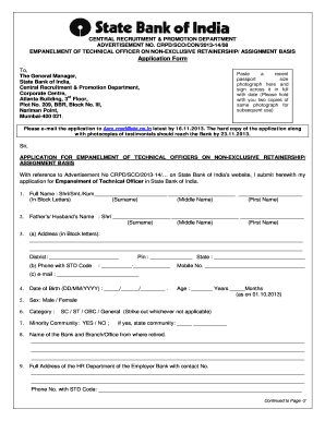 State Bank Application - Fill Online, Printable, Fillable, Blank ...