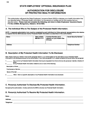 Fillable Online alseib Usage and Disclosure Authorization Form ...
