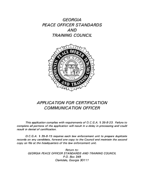 Fillable Online COMMUNICATION OFFICER Fax Email Print - pdfFiller