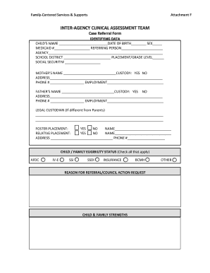 Fillable Online mcohio Inter-Agency Assessment Form (Attachment F ...