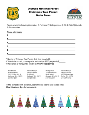 Fillable Online fs usda Mail Order Form - USDA Forest Service - fs usda ...