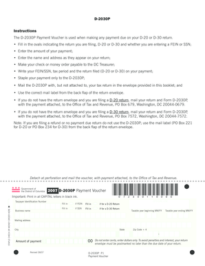 Fillable Online dcra dc Office Of Tax And Revenue - dcra dc Fax Email ...