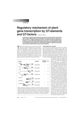 Fillable Online bbs sciencenet Regulatory mechanism of plant gene transcription by GT-elements ...