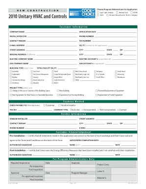 Fillable Online New Construction Program - NStar Fax Email Print ...