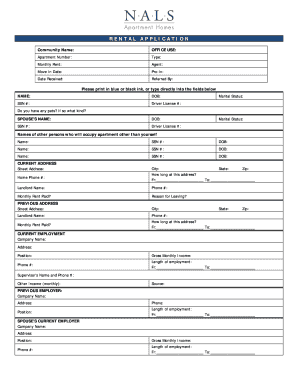 Fillable Online To apply for a new apartment home at Pinnacle Highland ...