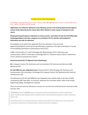 Punjab Uni Degree Form - Fill Online, Printable, Fillable, Blank ...