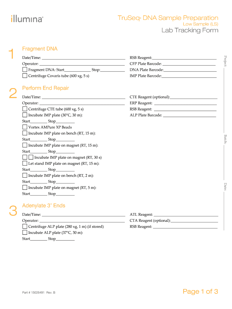 Fillable Online Low Sample (LS) Lab Tracking Form Fax Email Print ...
