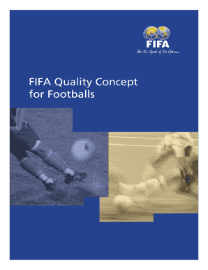 Fillable Online FIFA Quality Concept for Footballs Fax Email Print ...