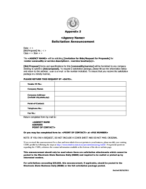 Fillable Online window state tx Solicitation Announcement - window ...
