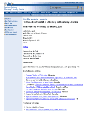 Fillable Online doe mass Board Documents - Massachusetts Department of ...