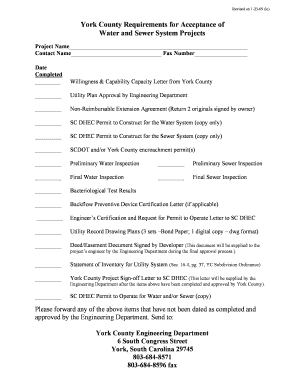 Fillable Online requirements water sewer acceptance. 9-1-1 Audio ...