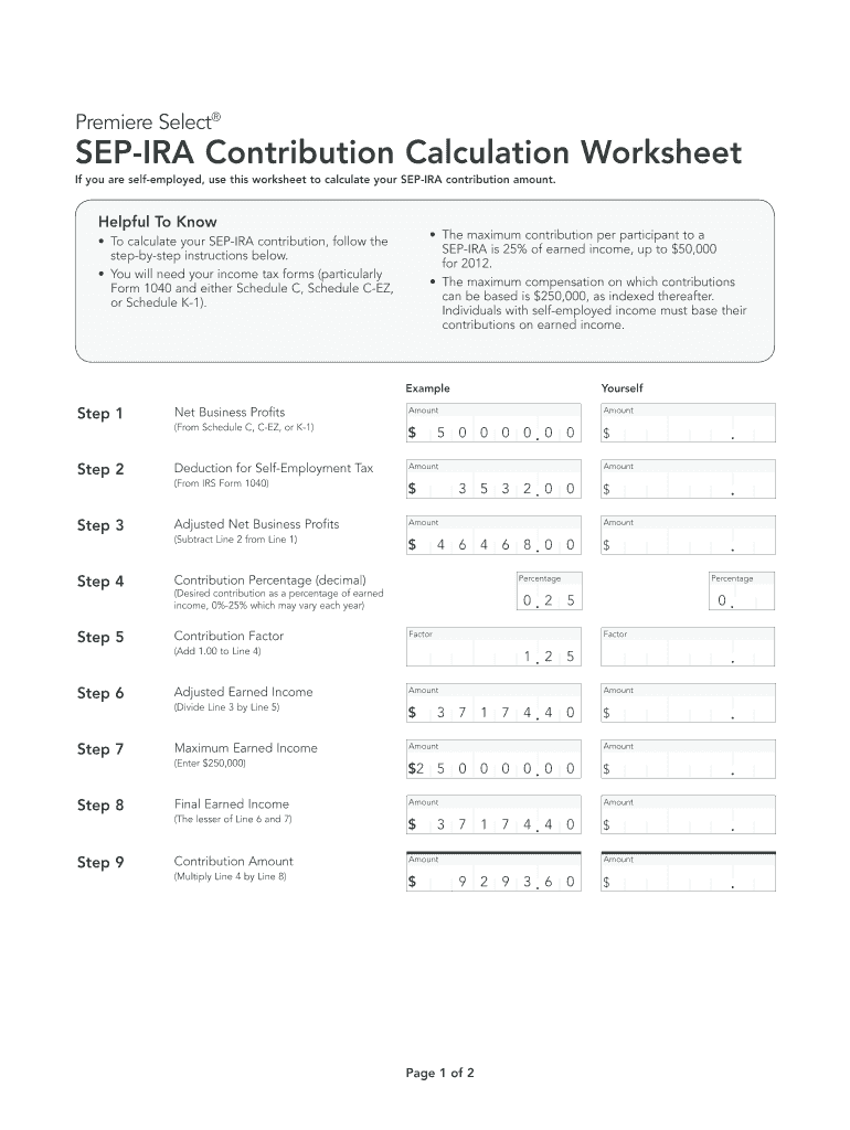 Fillable Online SEP-IRA Plan Fax Email Print - pdfFiller