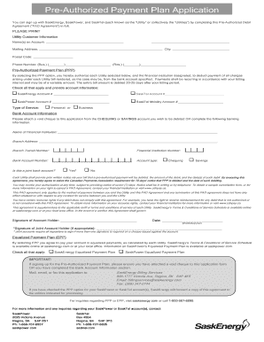 Fillable Online saskenergy my account form Fax Email Print - pdfFiller