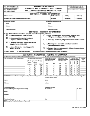 2629 Form Uscg - Fill Online, Printable, Fillable, Blank | pdfFiller