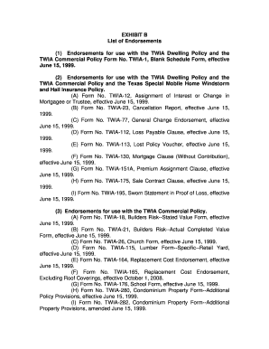 Fillable Online EXHIBIT B. Forms and Form Information Fax Email Print ...