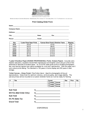 Fillable Online cpc state pa Catalog of historic prints - cpc.state.pa.us - cpc state pa Fax ...