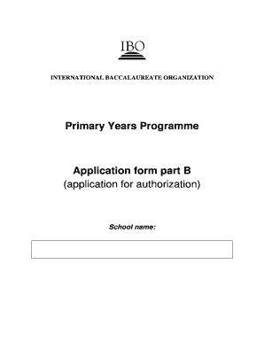 Fillable Online PYP Application Form Part B Fax Email Print - pdfFiller