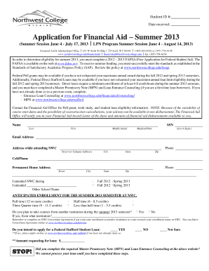 Fillable Online nwc cc wy Summer 2004 Application - Northwest College ...
