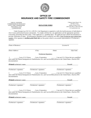 Fillable Online oci ga Signature Form (Required for Permit Applications ...