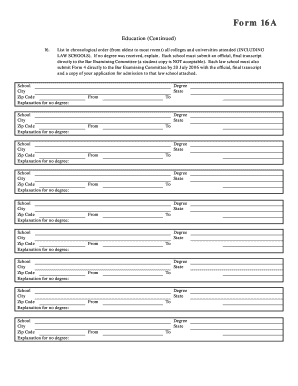 Fillable Online jud state ct Form 16A - Jul 06 Fax Email Print - pdfFiller