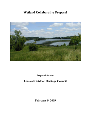 Fillable Online lsohc leg Wetlands - Lessard-Sams Outdoor Heritage ...