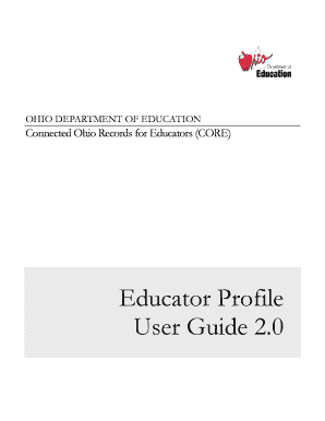 Fillable Online Educator Profile Fax Email Print - pdfFiller
