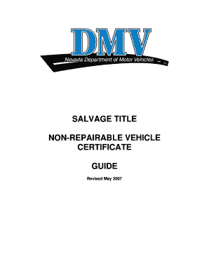 Fillable Online nsla nevadaculture Nevada Salvage Title and Non ...