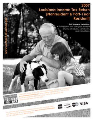 Fillable Online rev state la 2007 Louisiana Income Tax Return ...