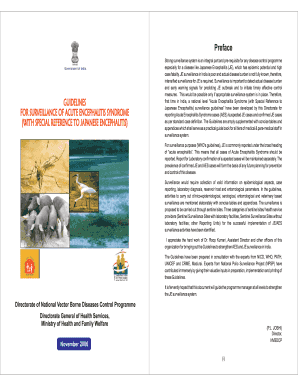 Fillable Online Guidelines for Surveillance of Acute Encephalitis ...