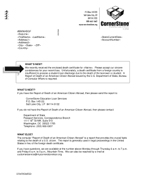 Fillable Online mycornerstoneloan Foreign Death Certificate ...