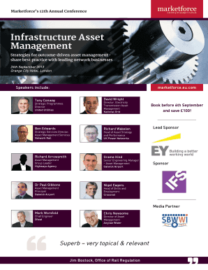 Fillable Online Infrastructure Asset Management - Marketforce - Eu.com ...