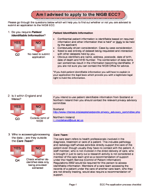 Fillable Online nigb nhs Checklist - National Information Governance ...