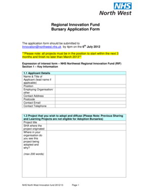 Fillable Online NW RIF Application Form Fax Email Print - pdfFiller
