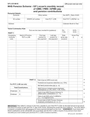 Fillable Online GP LOCUM B Fax Email Print - pdfFiller