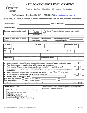 Fillable Online www2 rspca org APPLICATION FOR EMPLOYMENT Fort Scott ...