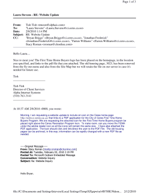 Fillable Online Email Website Design Change FEB 8 b2010bpdf Fax Email ...