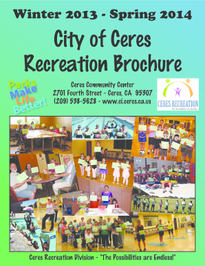 Fillable Online Ceres Community Center Fax Email Print - pdfFiller