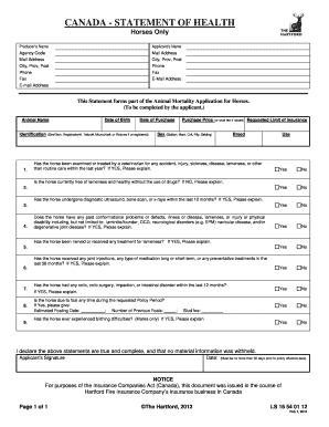 Fillable Online CANADA STATEMENT OF HEALTH Fax Email Print - pdfFiller