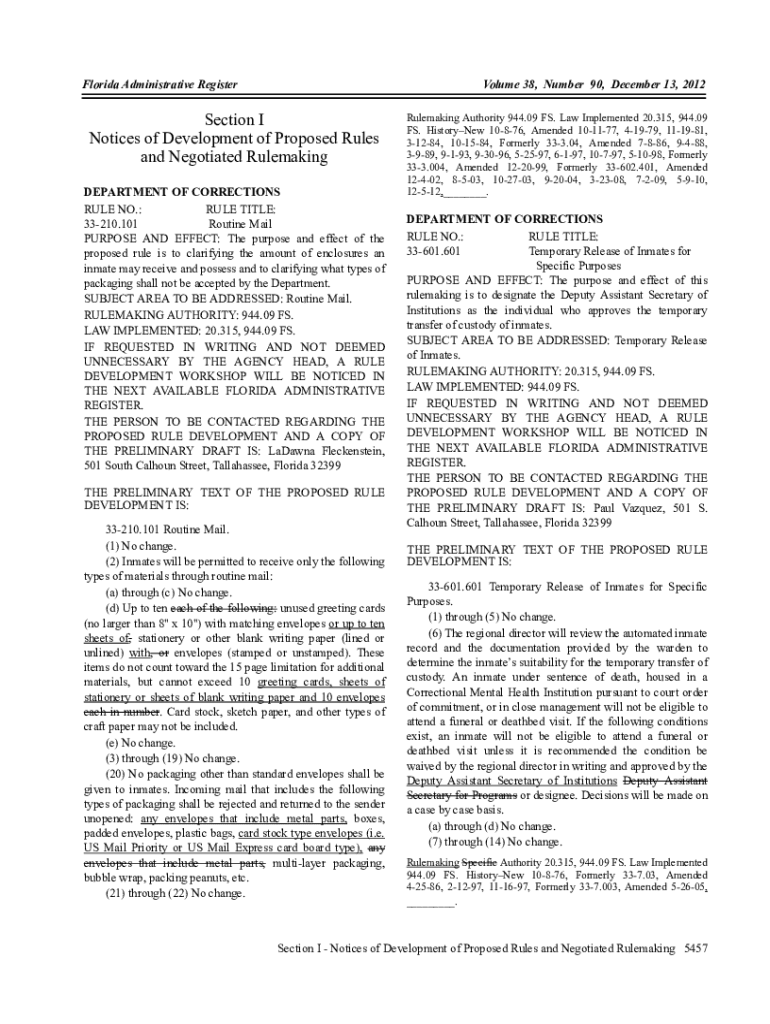 Fillable Online Volume 38, Number 90, December 13, 2012 Fax Email Print - pdfFiller