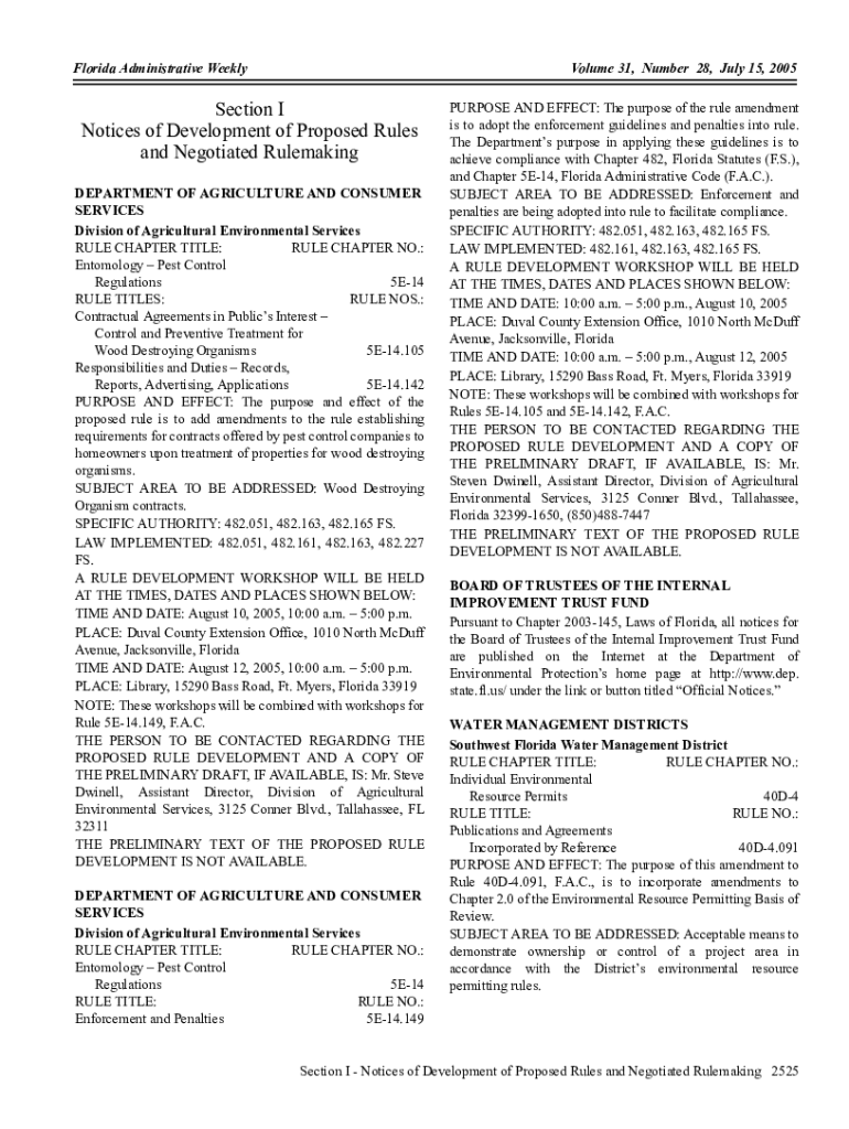 Fillable Online Volume 31, Number 28, July 15, 2005 Fax Email Print - pdfFiller