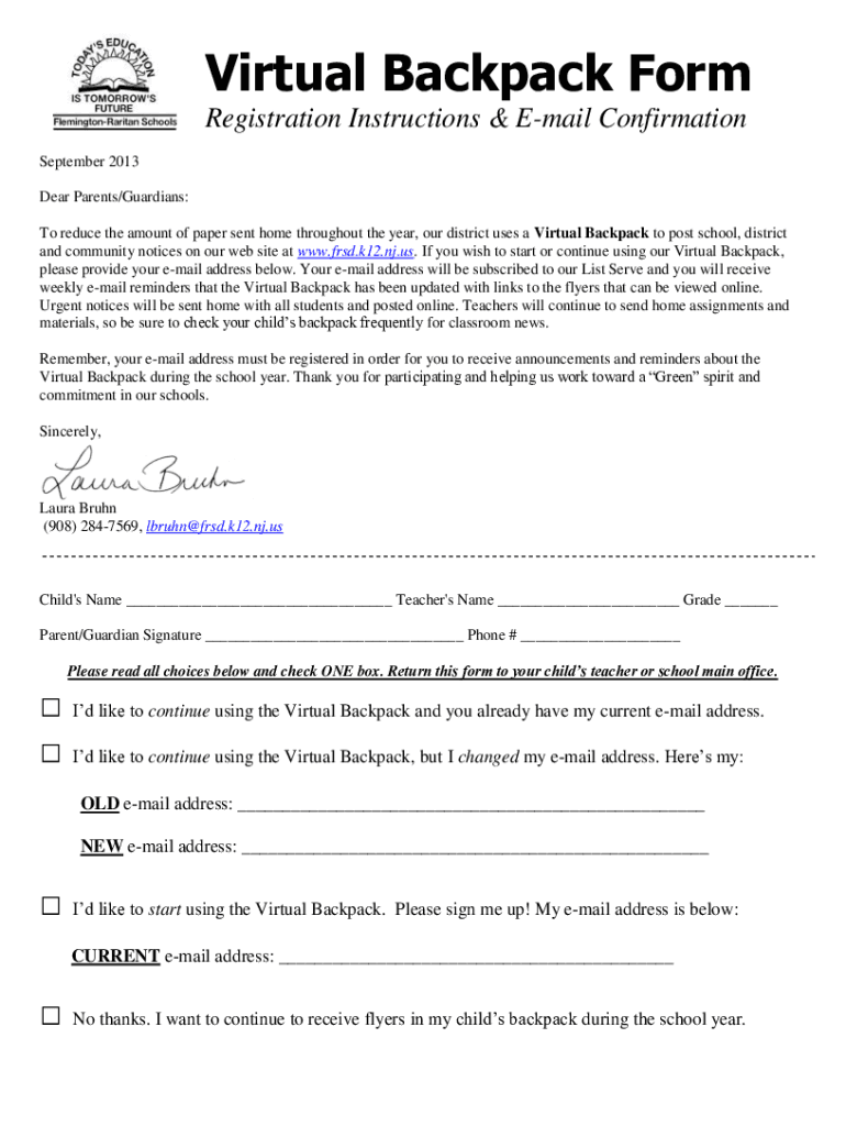 Backpack Application - Fill Online, Printable, Fillable, Blank | pdfFiller