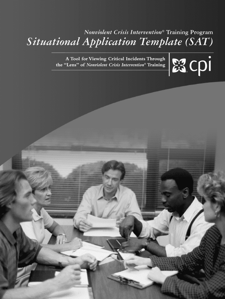 Fillable Online Nonviolent Crisis Intervention Situational Application ...