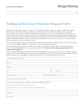 Fillable Online MSIF Traditional IRA Direct Rollover Request bFormb ...